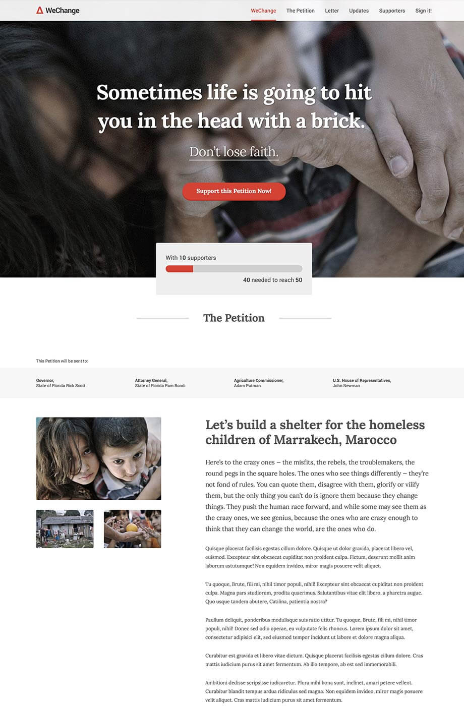 Theme Preview Wechange Curly Themes